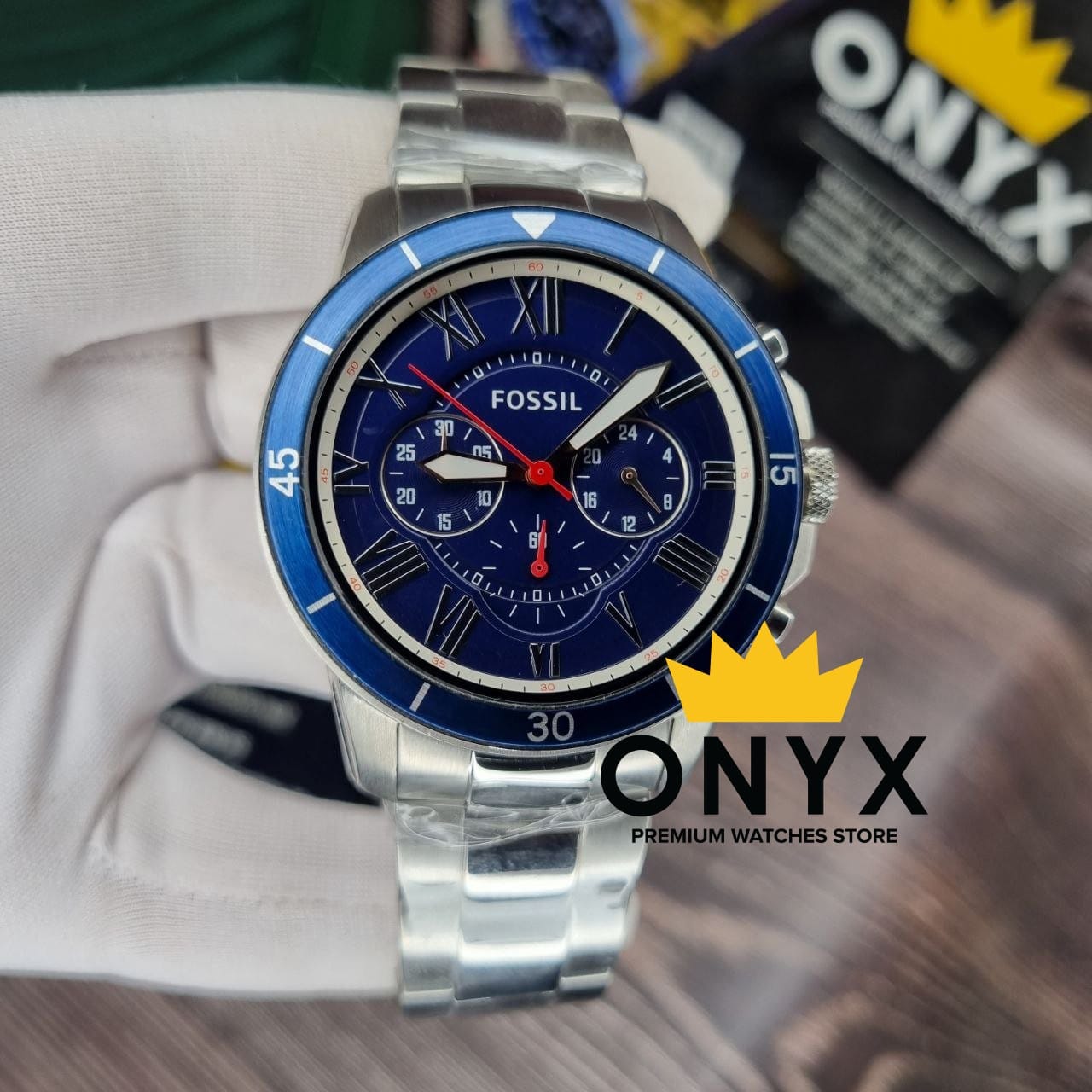 Fossil Blue Dial - Onyx Store