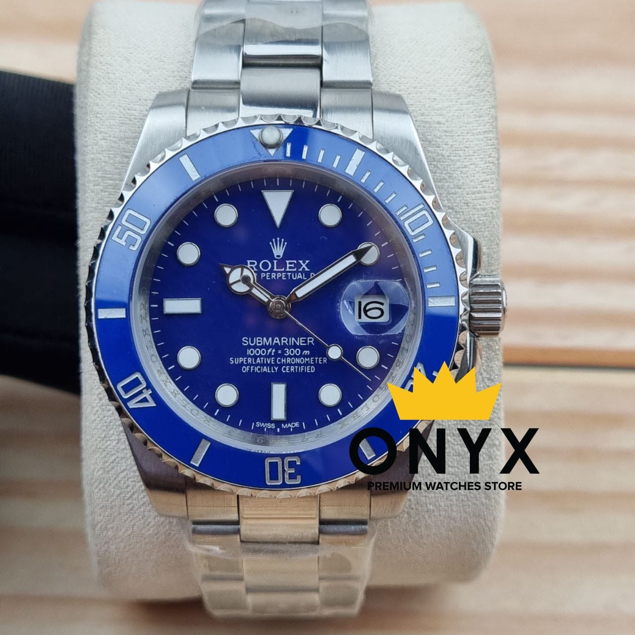 Rolex Submariner Date Smurf 40mm, Automatic movement - Onyx Store