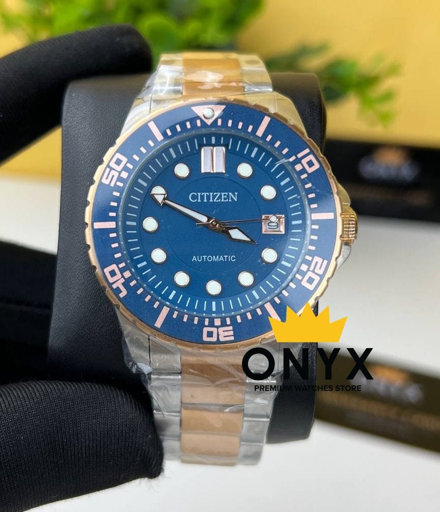 Citizen Automatic Urban Mecha 43mm Green Dial Rose Gold - Onyx Store
