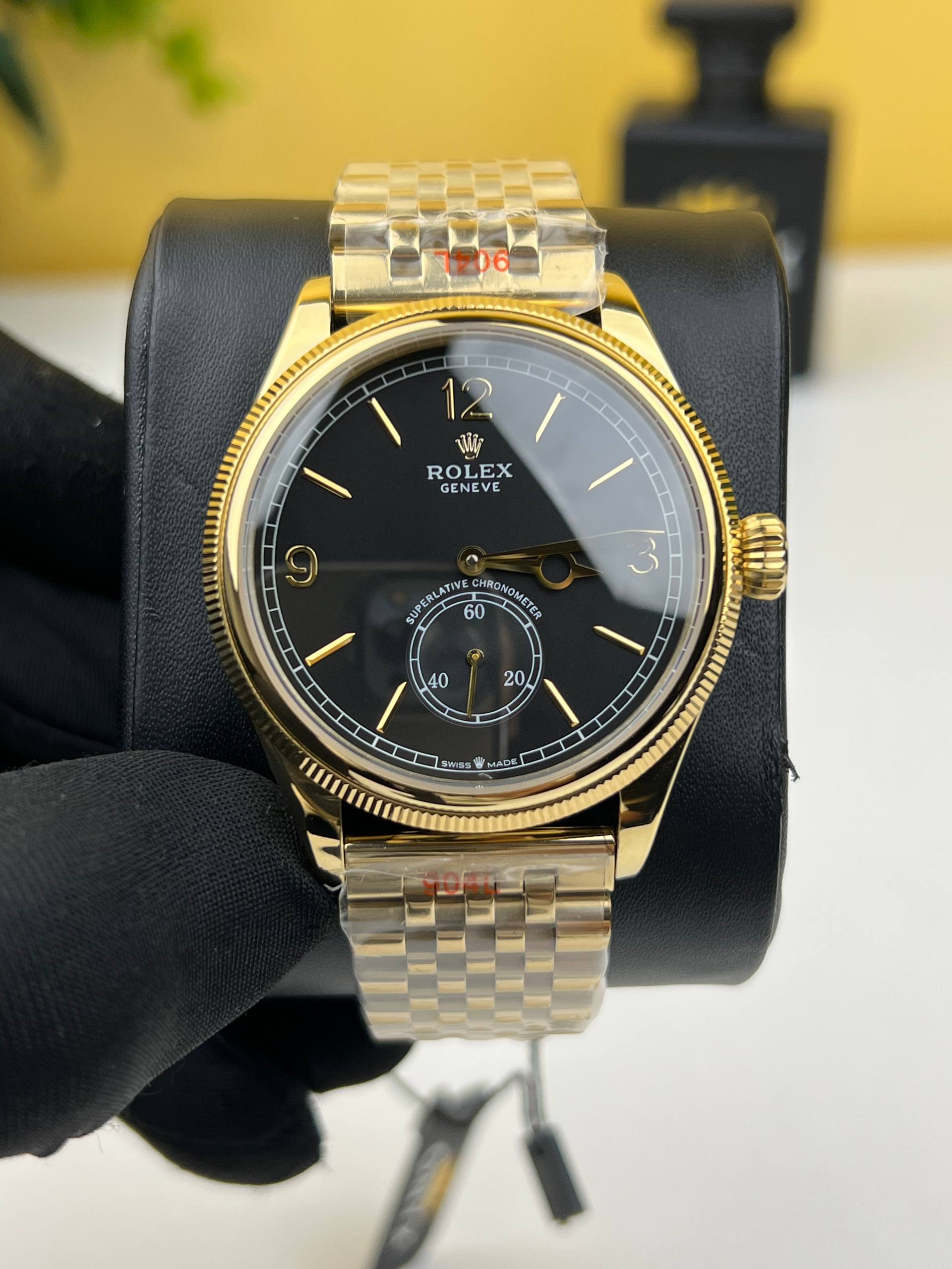 Rolex Perpetual 1908 Gold Black Dial 39mm - Automatic Movement - Onyx Store