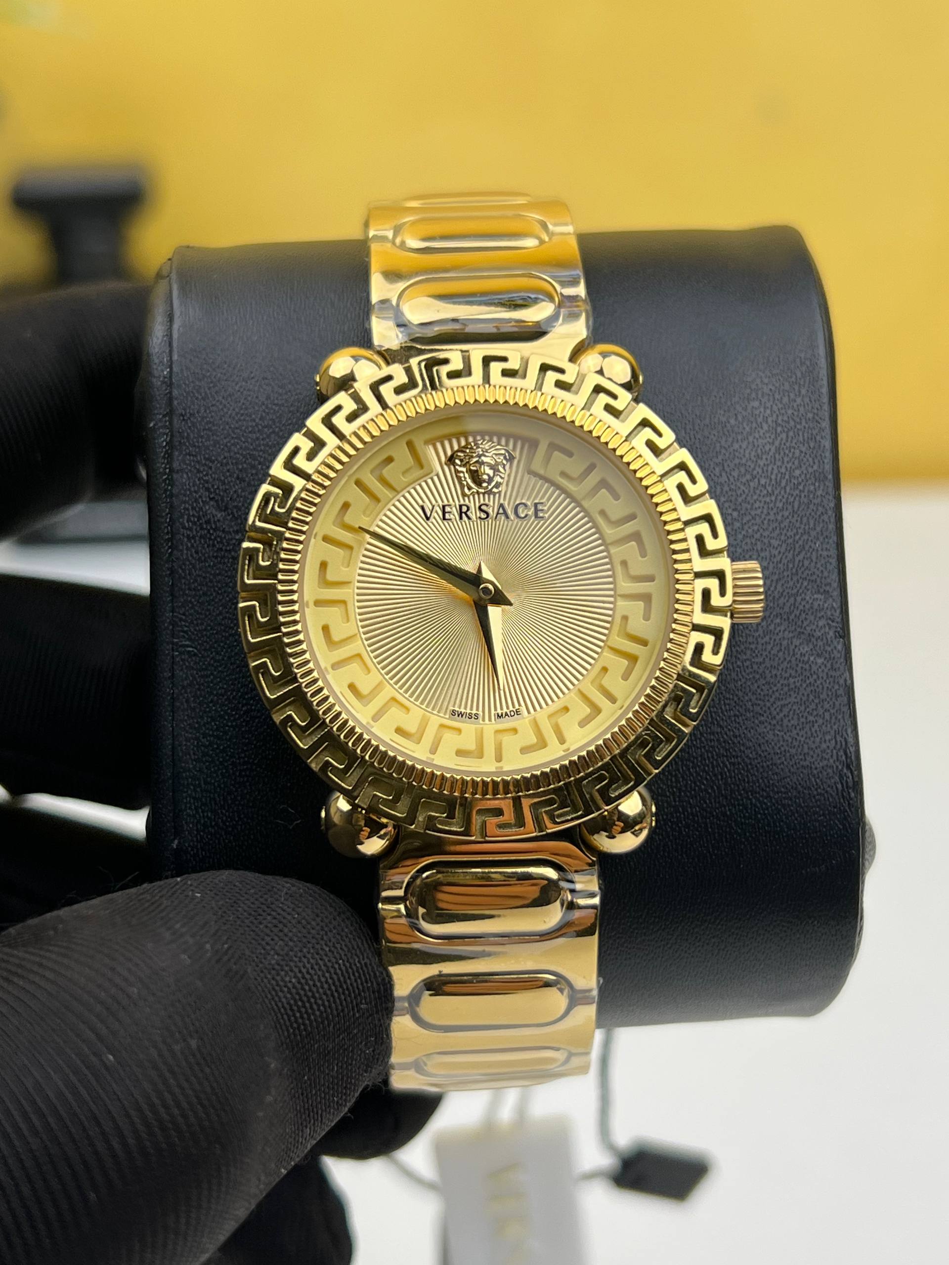 Versace Greca Twist 35mm - Full Gold - Onyx Store